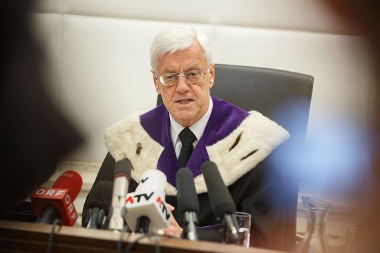 President Austrian Constitutional Court Vfgh Gerhart Editorial Stock ...