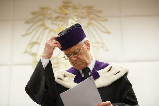 President Austrian Constitutional Court Vfgh Gerhart Editorial Stock ...
