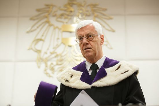 President Austrian Constitutional Court Vfgh Gerhart Editorial Stock ...