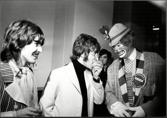 John Lennon George Harrison Pictured Clown Editorial Stock Photo ...