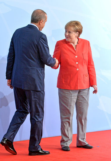 Recep Tayyip Erdogan Angela Merkel Editorial Stock Photo - Stock Image ...