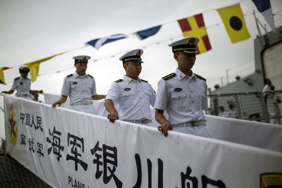 Peoples Liberation Army Pla Navy Officers Editorial Stock Photo - Stock ...
