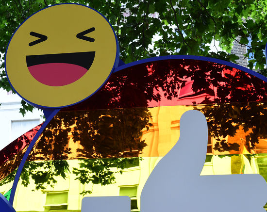 Facebook Emoticon On Side Float Revellers Editorial Stock Photo - Stock ...