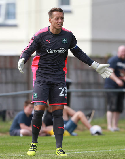 Plymouths Goalkeeper Luke Mccormick During Pre Editorial Stock Photo ...