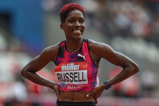 Janieve Russell Jamaica Before Womens 400m Editorial Stock Photo ...