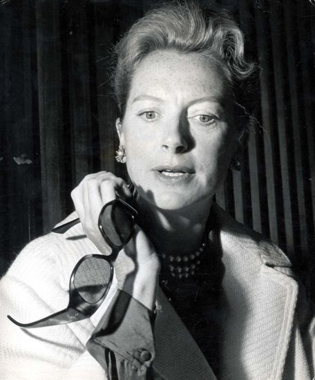 Actress Deborah Kerr Pictured Prior Boarding Foto de stock de contenido ...