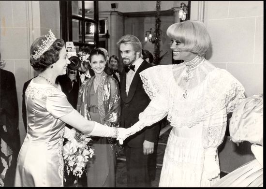 Queen Elizabeth Ii Meets Carol Channing Editorial Stock Photo - Stock ...