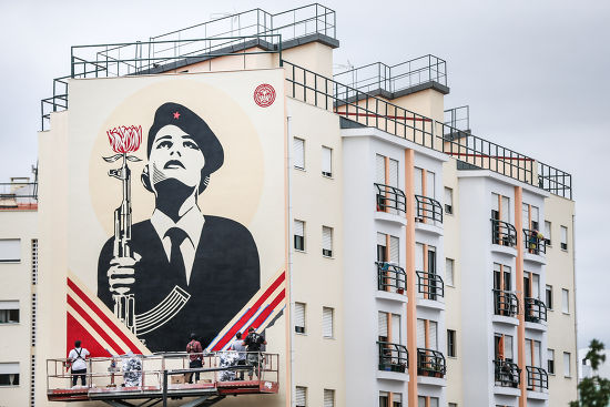 View One Murals Painted By Us Editorial Stock Photo - Stock Image ...