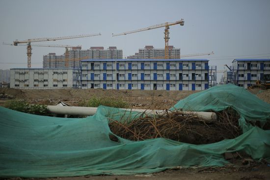 Newly Installed Sheds Cranes Seen On Editorial Stock Photo - Stock ...