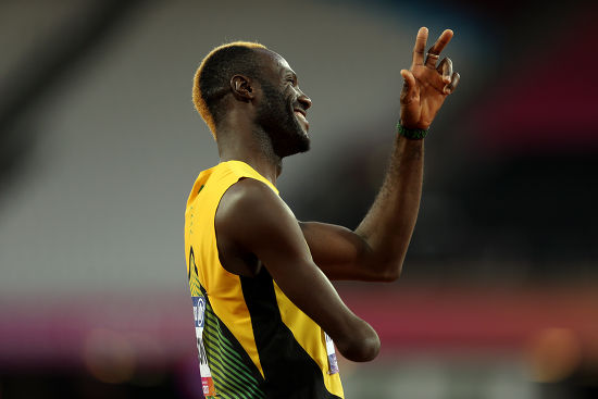 Shane Hudson Jamaica Before Mens 400m Editorial Stock Photo - Stock ...