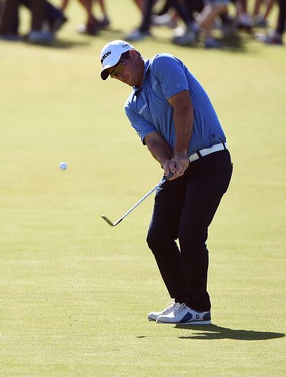 Ryan Fox New Zealand Chips Onto Editorial Stock Photo - Stock Image ...