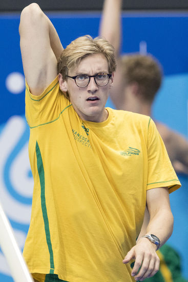 Swimmer Mack Horton Australia Warms Himself Editorial Stock Photo ...