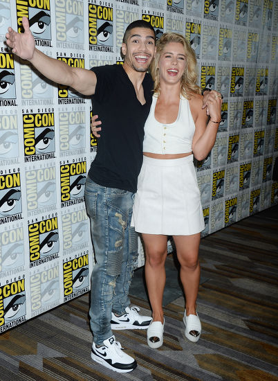 Rick Gonzalez Emily Bett Rickards Editorial Stock Photo - Stock Image ...