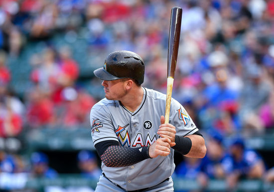 Miami Marlins First Baseman Justin Bour Editorial Stock Photo - Stock ...