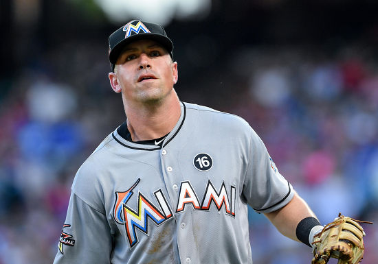 Miami Marlins First Baseman Tyler Moore Editorial Stock Photo - Stock ...