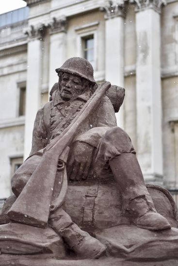 Sculpture Called Mud Soldier By Artist Editorial Stock Photo - Stock ...