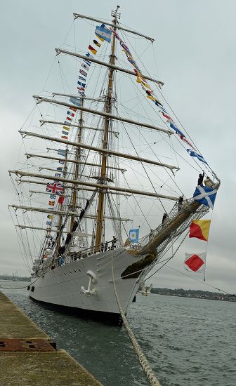 Argentinian Frigate Ara Libertad Arrives Southampton Editorial Stock ...