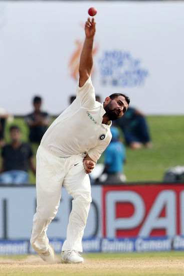 Indian Cricketer Mohammed Shami Delivers Ball Editorial Stock Photo ...