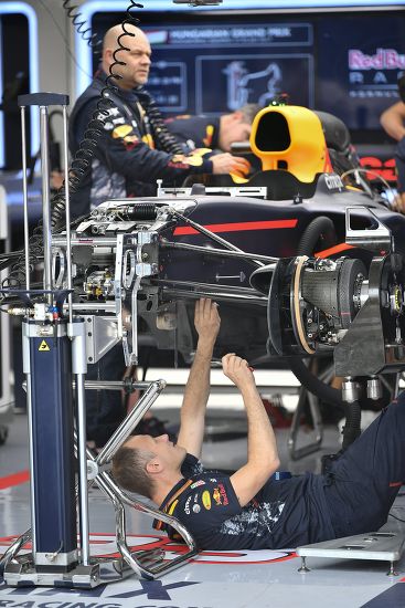 Mechanics Red Bull Work Paddock Hungaroring Editorial Stock Photo ...