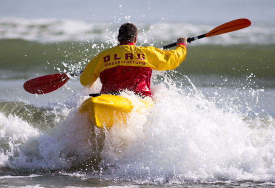 Rescue Swimmer Fights Water Rescue Kayak Editorial Stock Photo - Stock ...