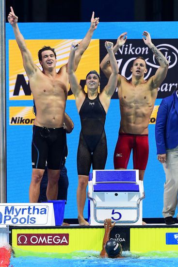 Mallory Comerford Nathan Adrian Caeleb Remel Editorial Stock Photo ...