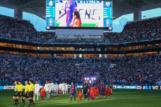 Teams Walk Out Pitch During International Editorial Stock Photo - Stock ...