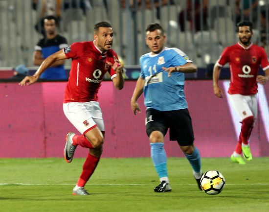 Alahly Player Ali Malol L Fights Editorial Stock Photo - Stock Image ...