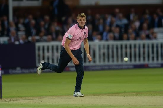 Tom Helm Middlesex Bowling During Natwest Editorial Stock Photo - Stock ...