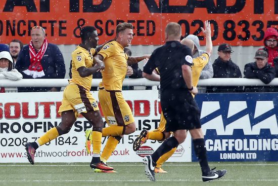Suttons Dean Beckwith Celebrates 2nd Goal Editorial Stock Photo - Stock ...
