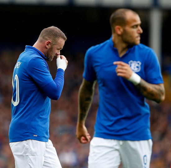 Wayne Rooney Sandro Ramirez Everton Editorial Stock Photo - Stock Image ...