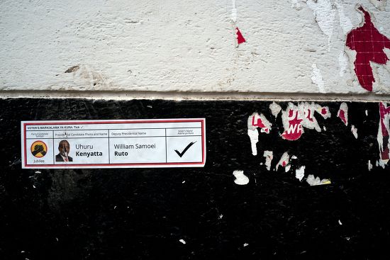 Poster Supporting Uhuru Kenyatta L On Editorial Stock Photo - Stock ...