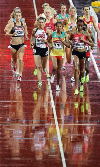 Athletes Compete Womens 3000m Steeplechase Heats Editorial Stock Photo ...