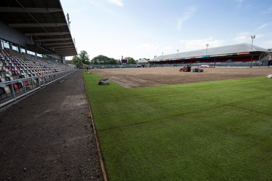 New Turf Installed Rodney Parade Editorial Stock Photo - Stock Image ...