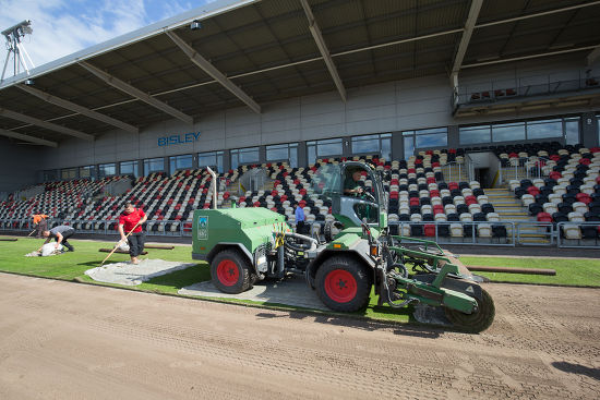 New Turf Installed Rodney Parade Editorial Stock Photo - Stock Image ...