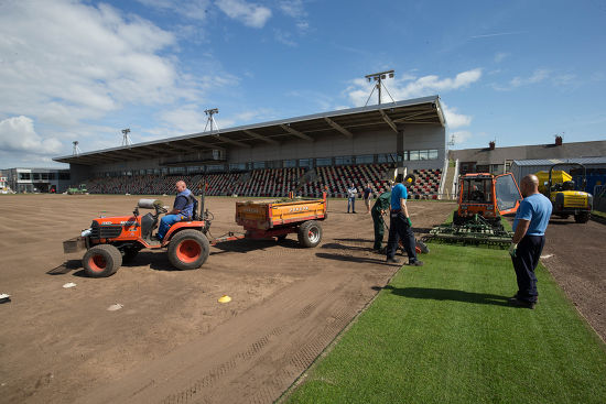 New Turf Installed Rodney Parade Editorial Stock Photo - Stock Image ...