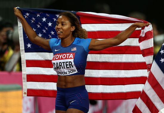 Kori Carter Usa After Winning Womens Editorial Stock Photo - Stock ...