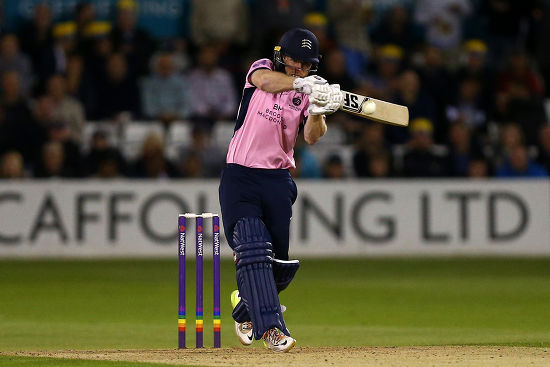 Eoin Morgan Batting Action Middlesex During Editorial Stock Photo ...