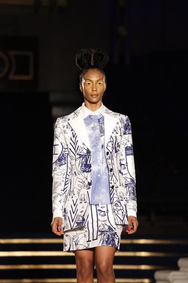 Model On Catwalk During Adesegun George Editorial Stock Photo - Stock ...
