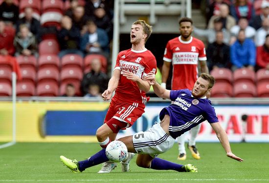 Patrick Bamford Middlesbrough Fouled By Jack Editorial Stock Photo ...