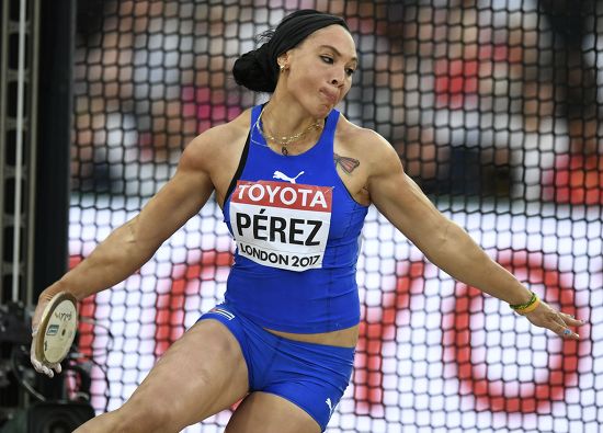Yaime Perez Cuba Competes Womens Discus Editorial Stock Photo - Stock ...