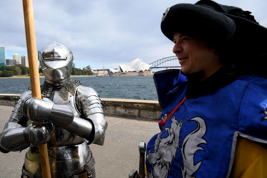 Medieval Jouster Luke Binks L Herald Editorial Stock Photo - Stock ...