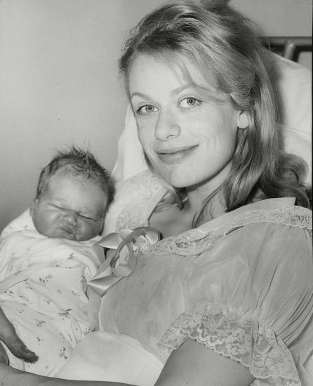 Sally Bazely Actress Her New Baby Editorial Stock Photo - Stock Image ...