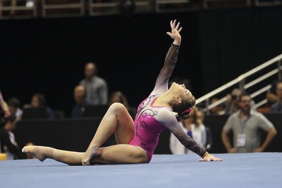 Gymnast Emily Gaskins On First Day Editorial Stock Photo - Stock Image ...