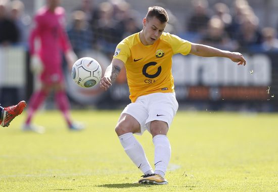 Torquay United Player Sam Chaney Plays Editorial Stock Photo - Stock ...