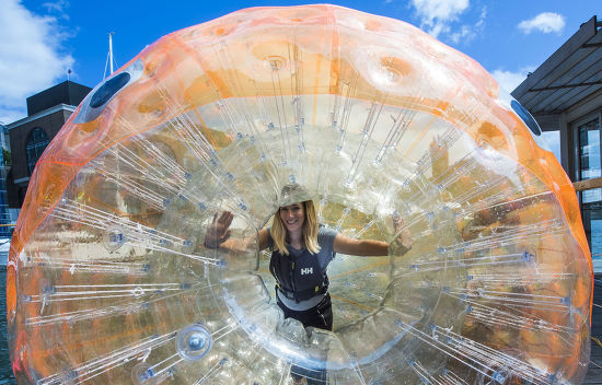 Members Public Had Opportunity Experience Zorbing Editorial Stock Photo ...