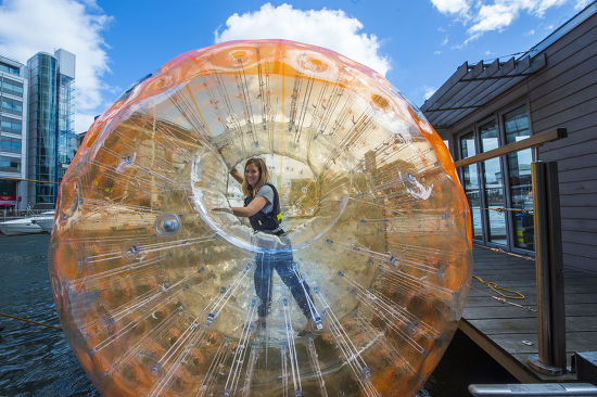 Members Public Had Opportunity Experience Zorbing Editorial Stock Photo ...