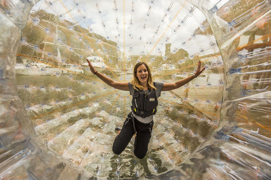 Members Public Had Opportunity Experience Zorbing Editorial Stock Photo ...