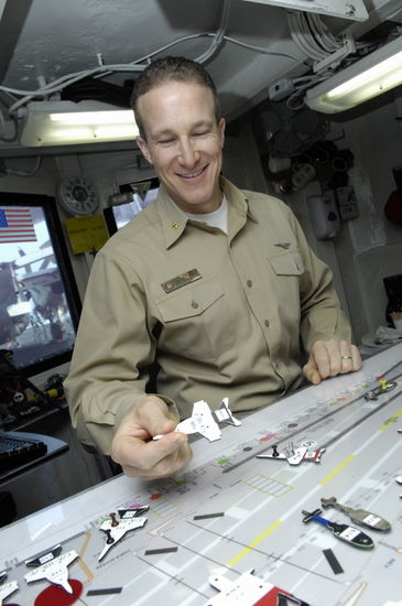Flight Deck Officer Ron Rancourt Shows Editorial Stock Photo - Stock ...