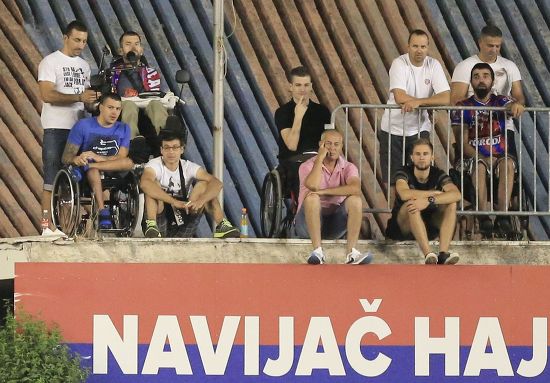 Disabled Fans On Wheelchairs Watching Match Editorial Stock Photo ...