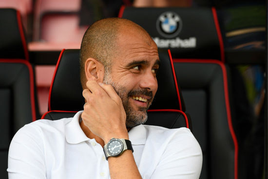 Manchester City Manager Pep Guardiola Smiles Editorial Stock Photo ...